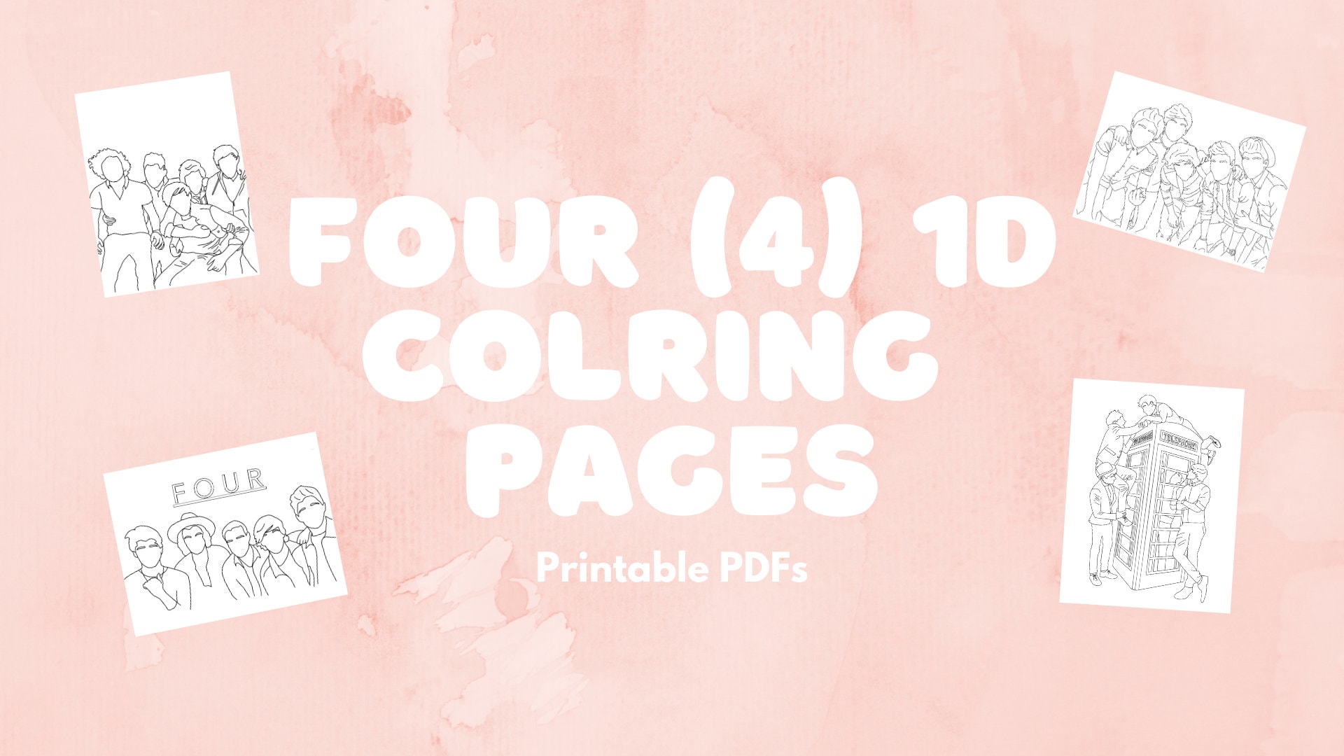 Printable 1D Coloring Pages - Etsy