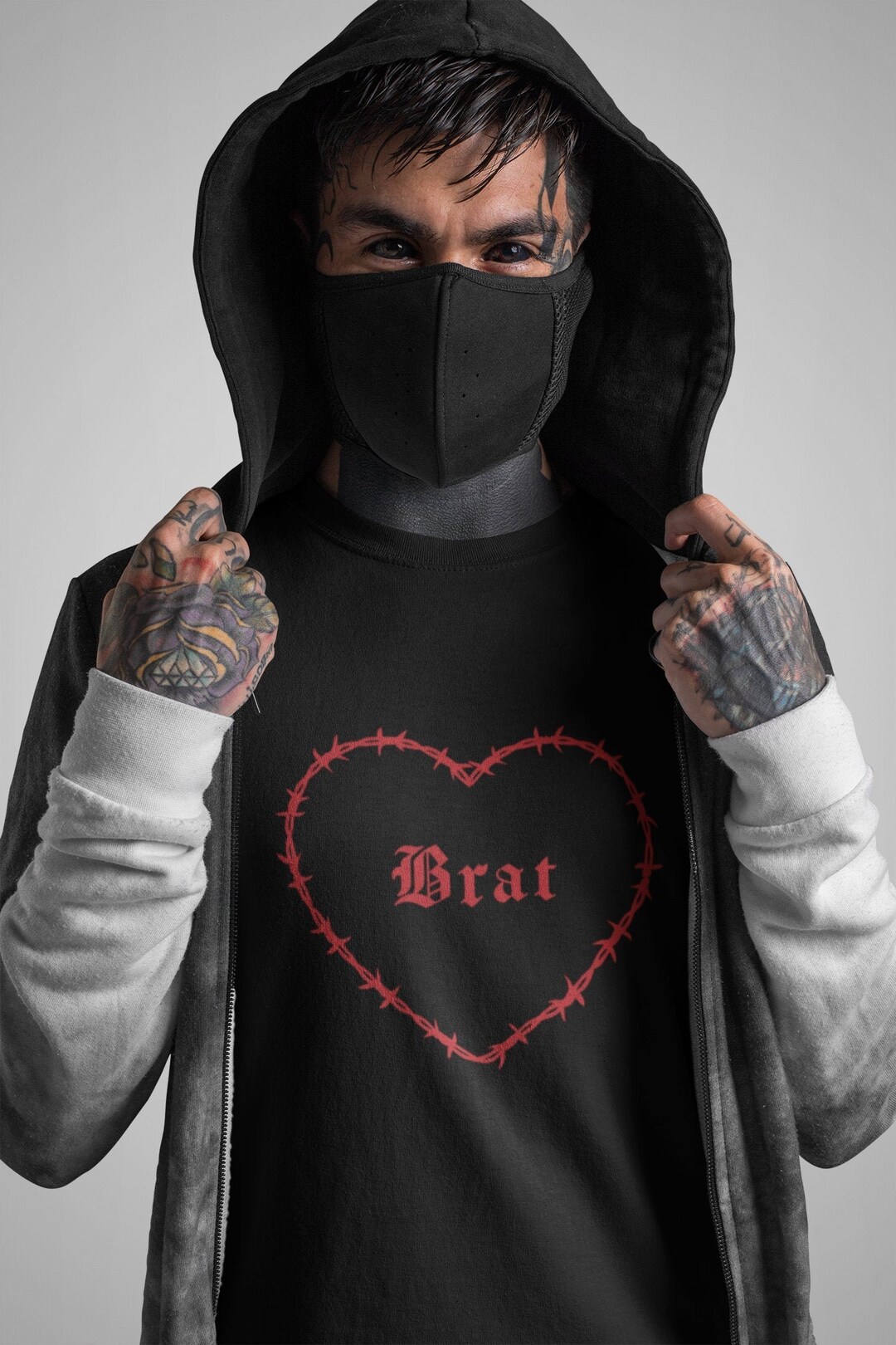 Barbed Wire Heart Shirt Brat Shirt 90s Tshirt Soft Grunge - Etsy