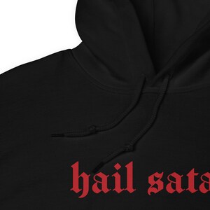 Hail Satan Hoodie, Satanic Clothing, Atheits Clothes, Anti Christian ...