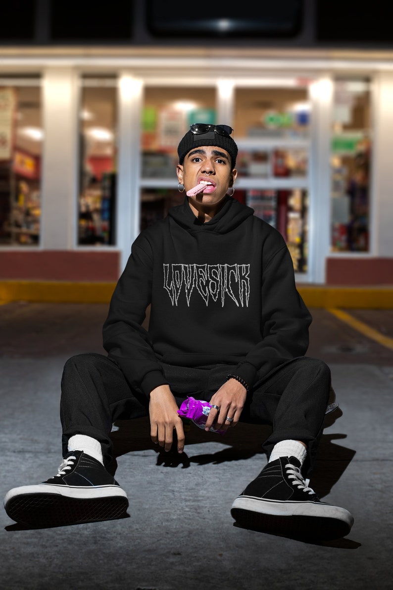 Lovesick Hoodie Grunge Hoodie Soft Grunge Clothing - Etsy