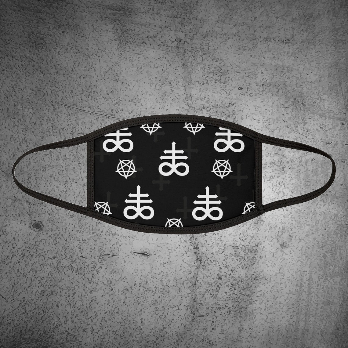 Satanic Mask Occult Symbols Face Mask Lilith Mask Hail - Etsy