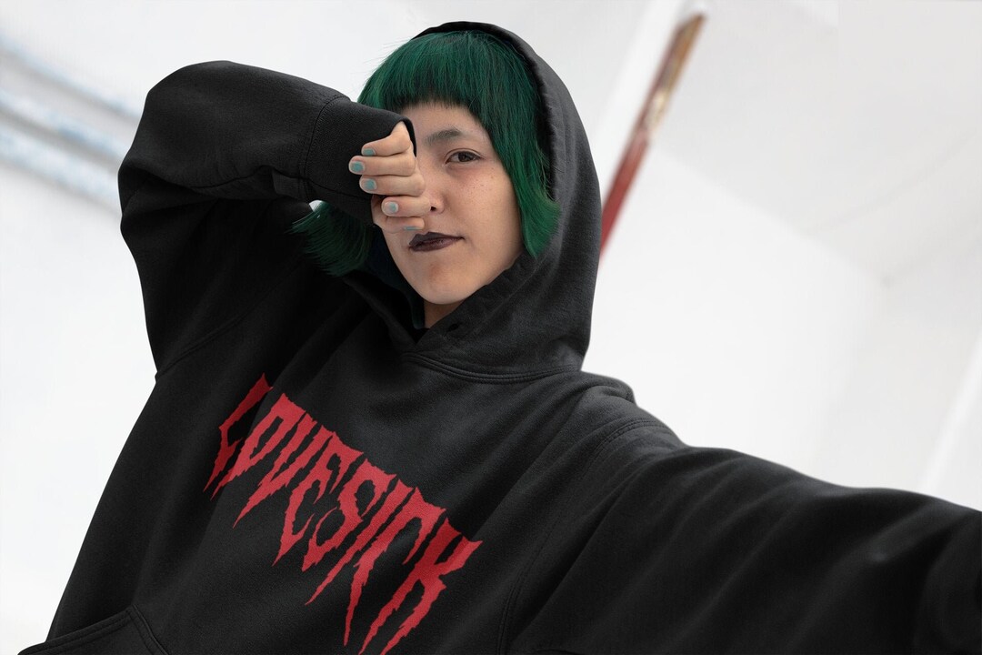 Lovesick Hoodie, Grunge Hoodie, Soft Grunge Clothing, Aesthetic Hoodie ...