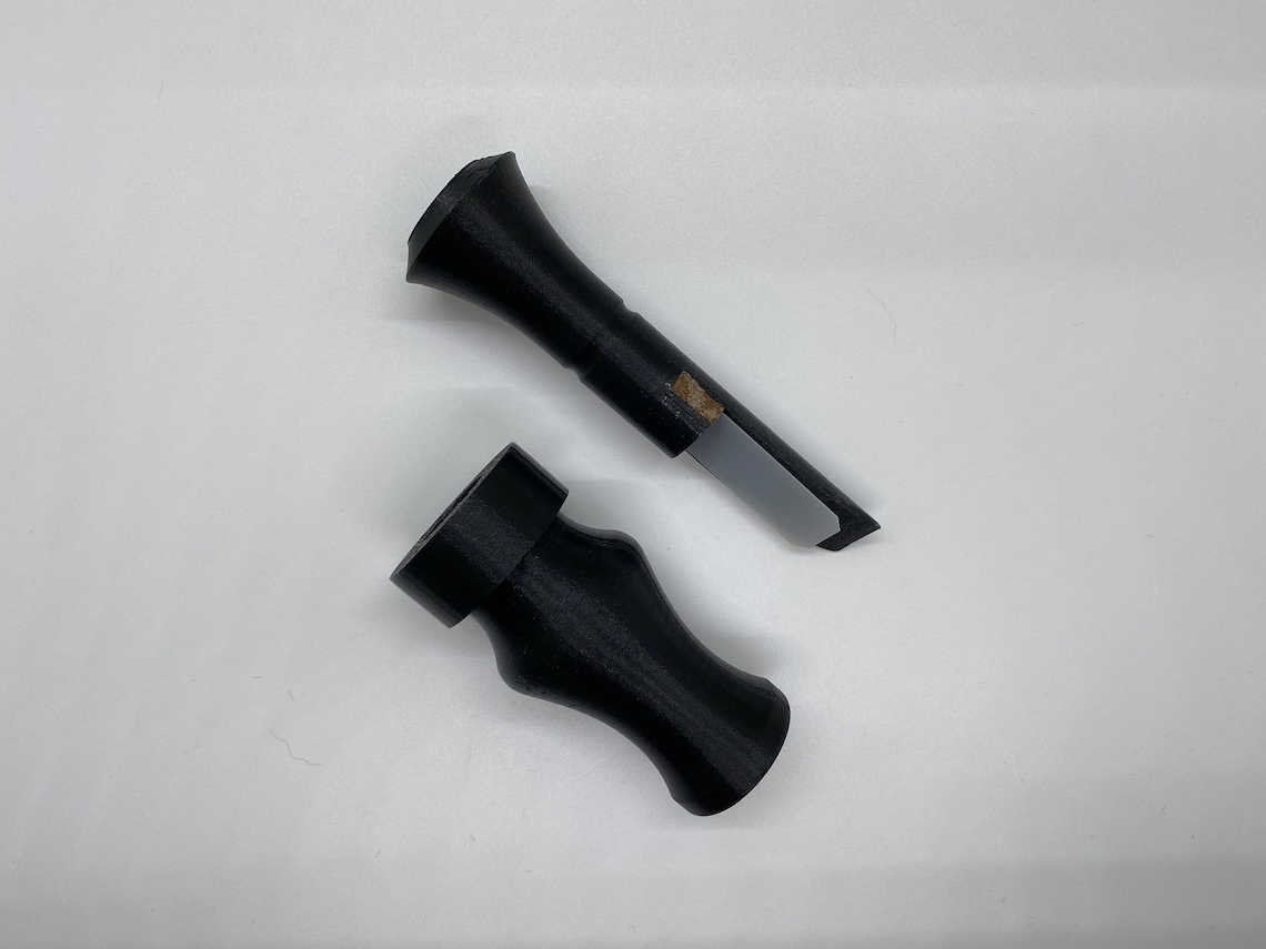 3d Printed Duck Call Black Single Reed 3d Printed Duck Etsy