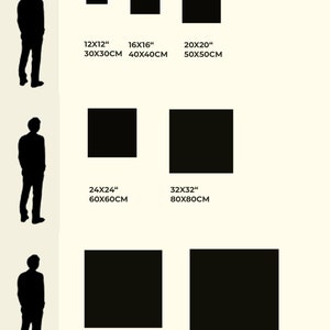 Square Framed Bold Colors Abstract Minimalist Graphic Art Print,nordic ...