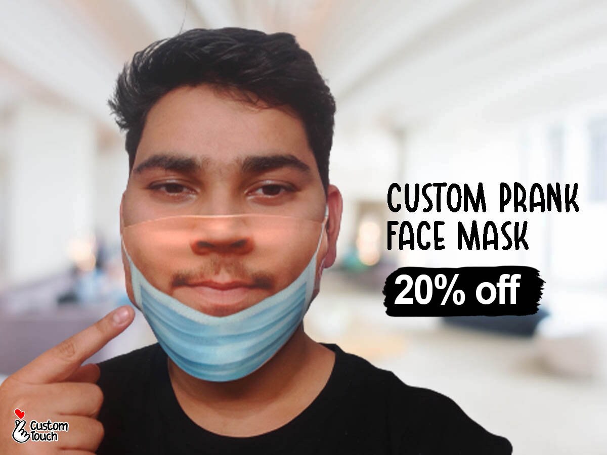 Realistic face mask Customized mask Photo face mask Mask | Etsy