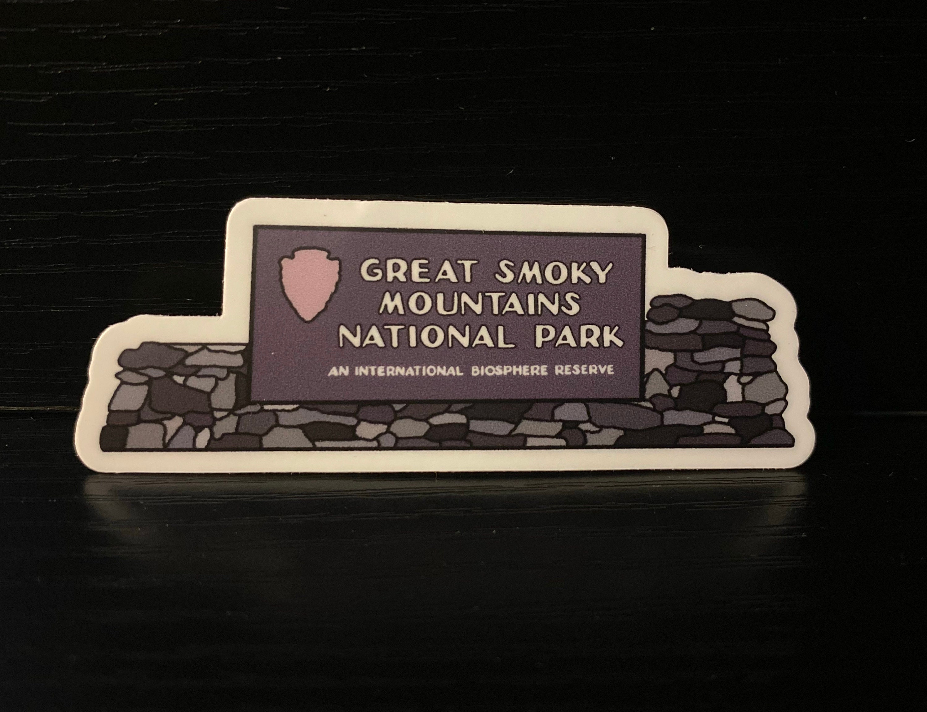 Great Smoky Mountains National Park Sign Sticker National - Etsy España