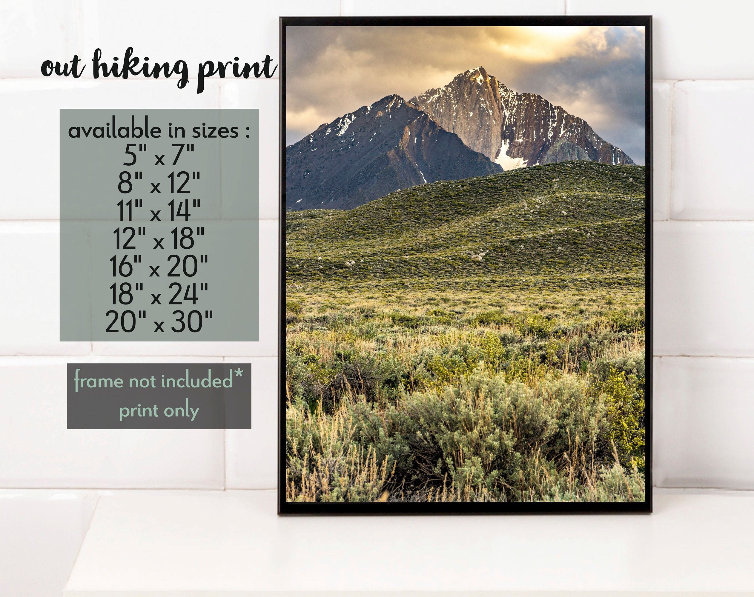 Mount Morrison Golden Hour Near Mammoth Lakes sunset Mammoth - Etsy UK