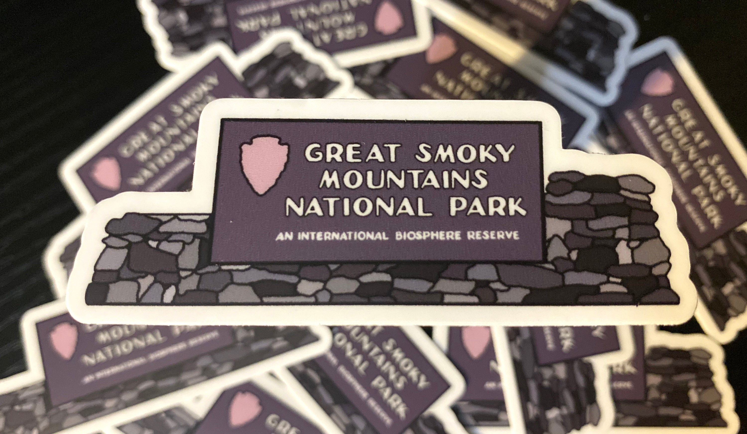 Great Smoky Mountains National Park Sign Sticker National - Etsy España