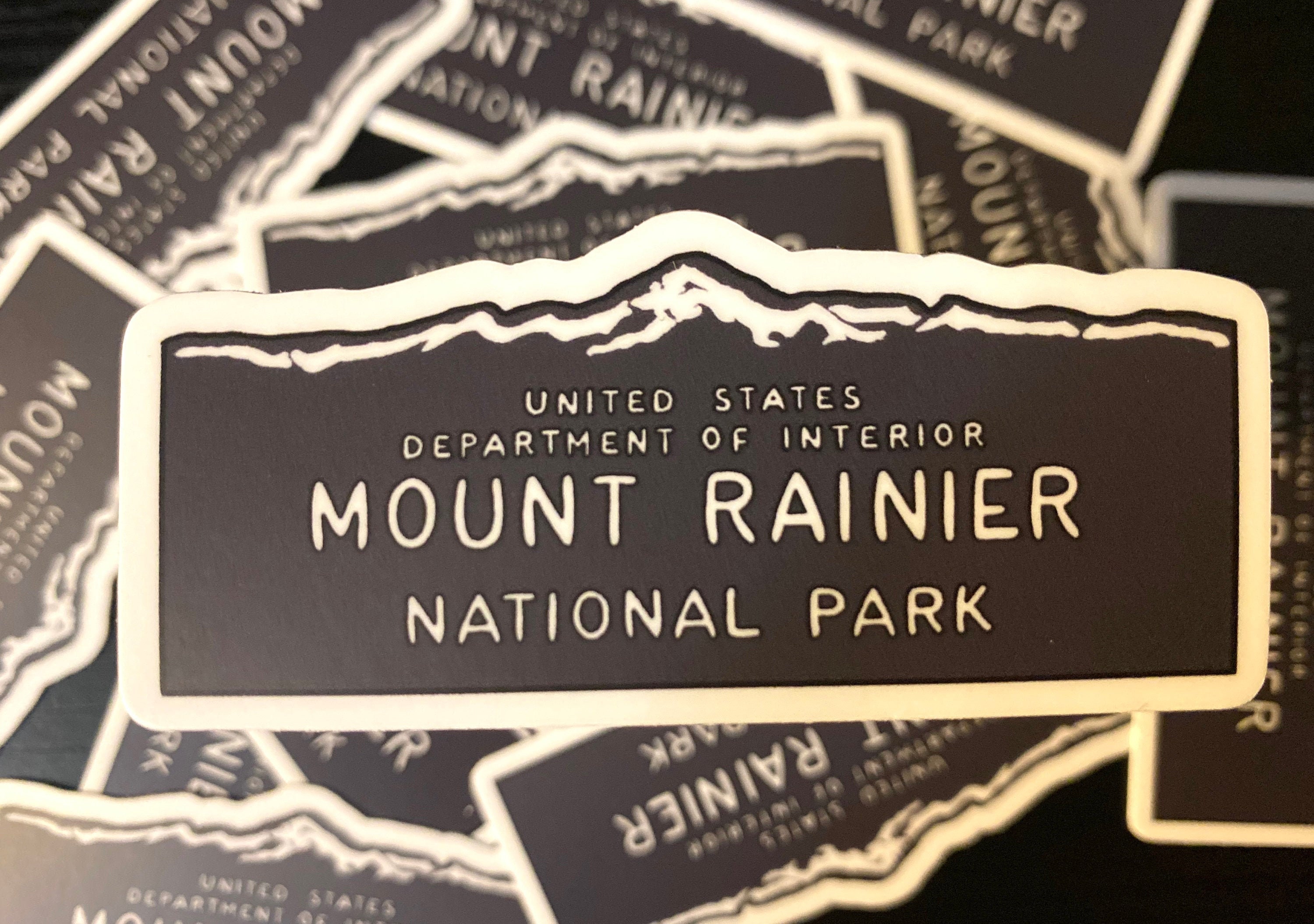 Mount Rainier National Park Sign