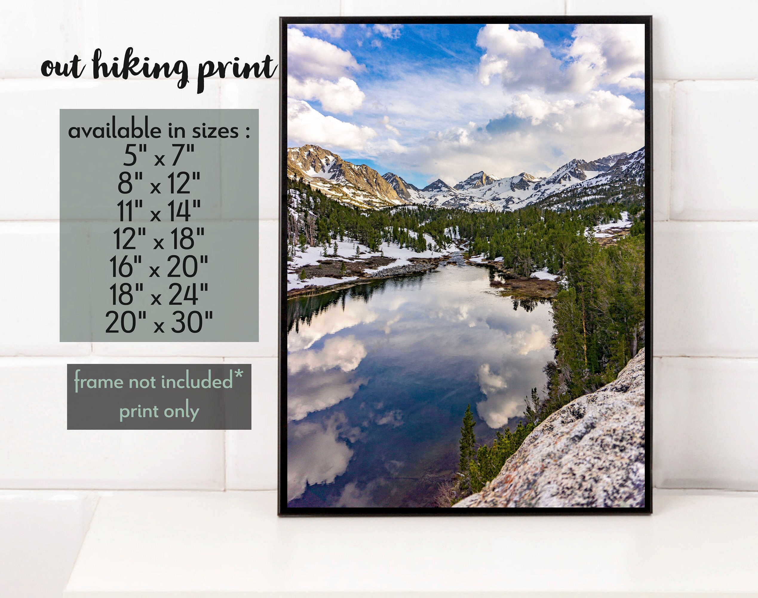 Sierra Nevada Backcountry Photography Print / Mack Lake mammoth Lakes ...