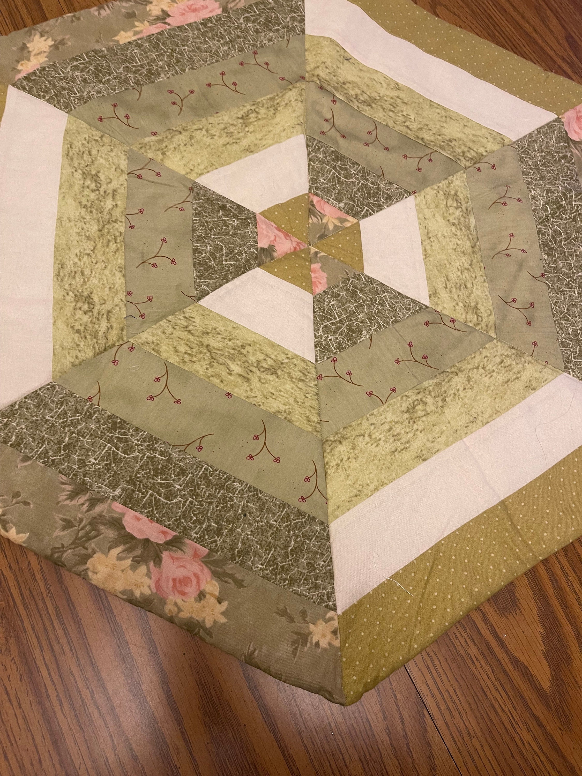 Not Quite Perfect Quilted Hexagon Table Runner - Etsy