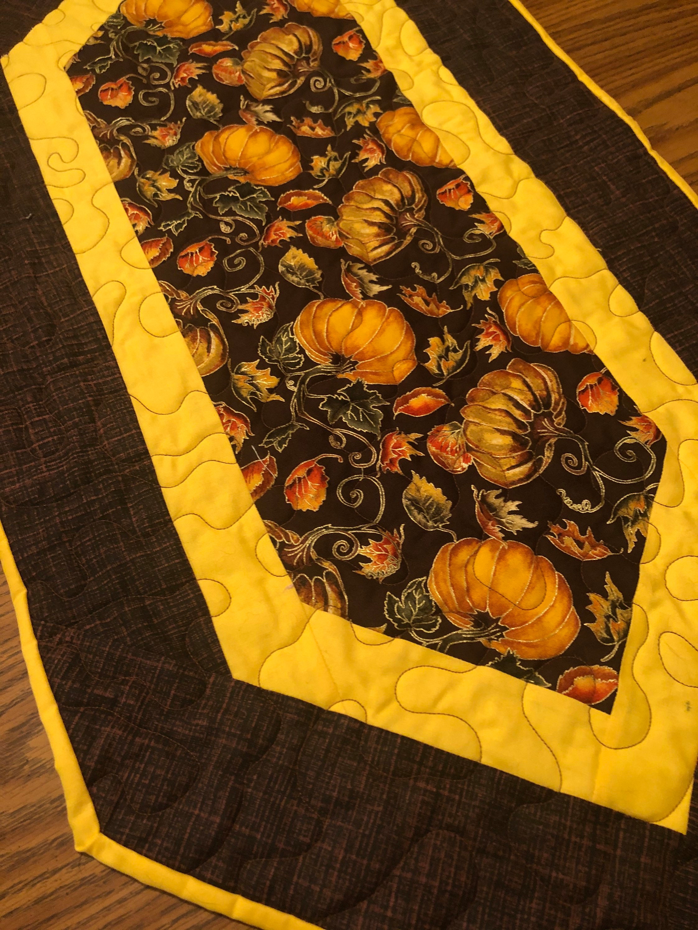 Fall Table Runner, Quilted Table Runner - Etsy