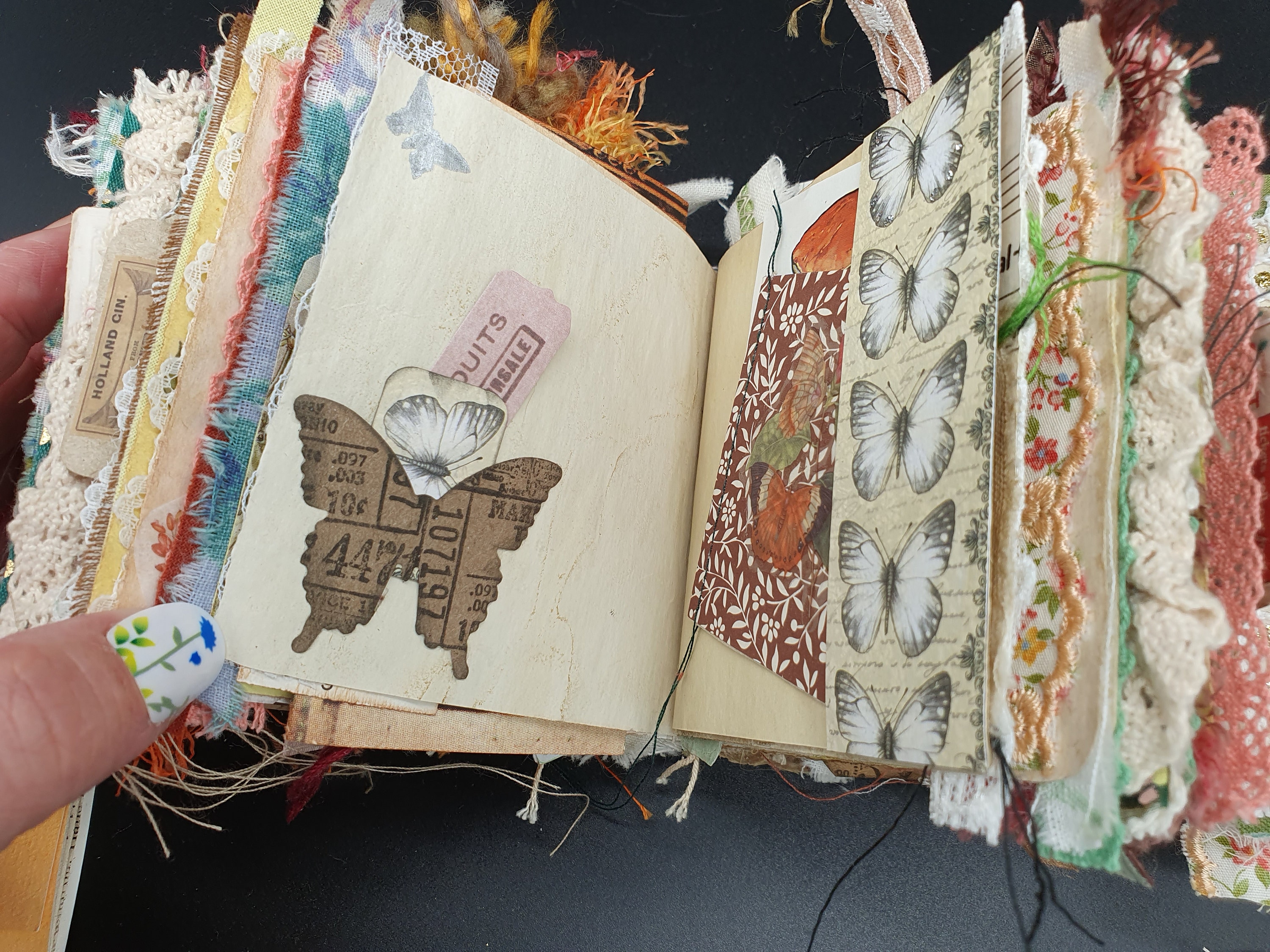 Small Square Very Thick Junk Journal Theme: Nature and Vintage. It Has ...