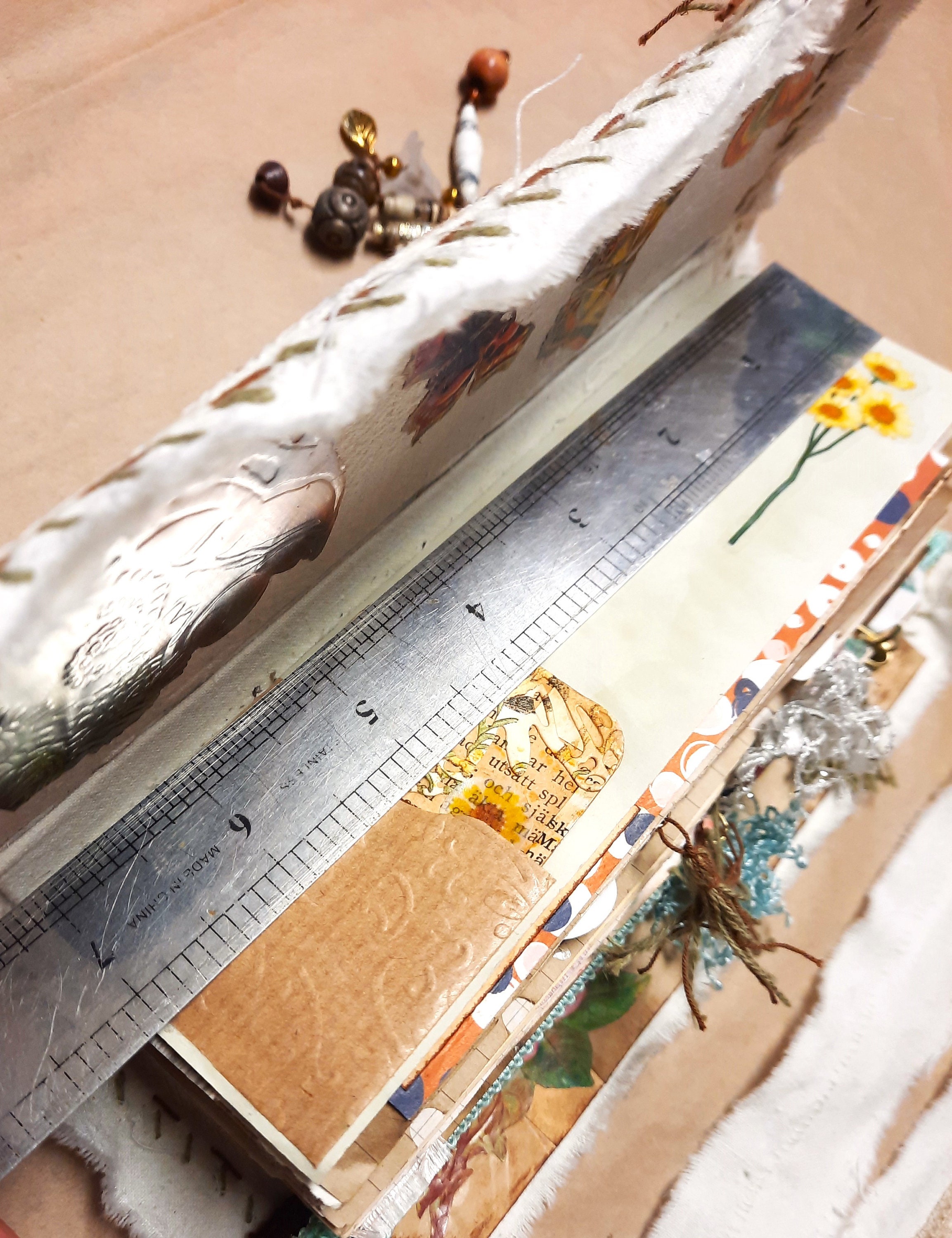 Narrow Chunky Junk Journal Spine Width About 43cm or Little - Etsy