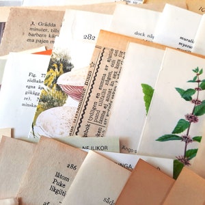 70 Authentic Vintage and Antique Papers From Books and Magazines ...