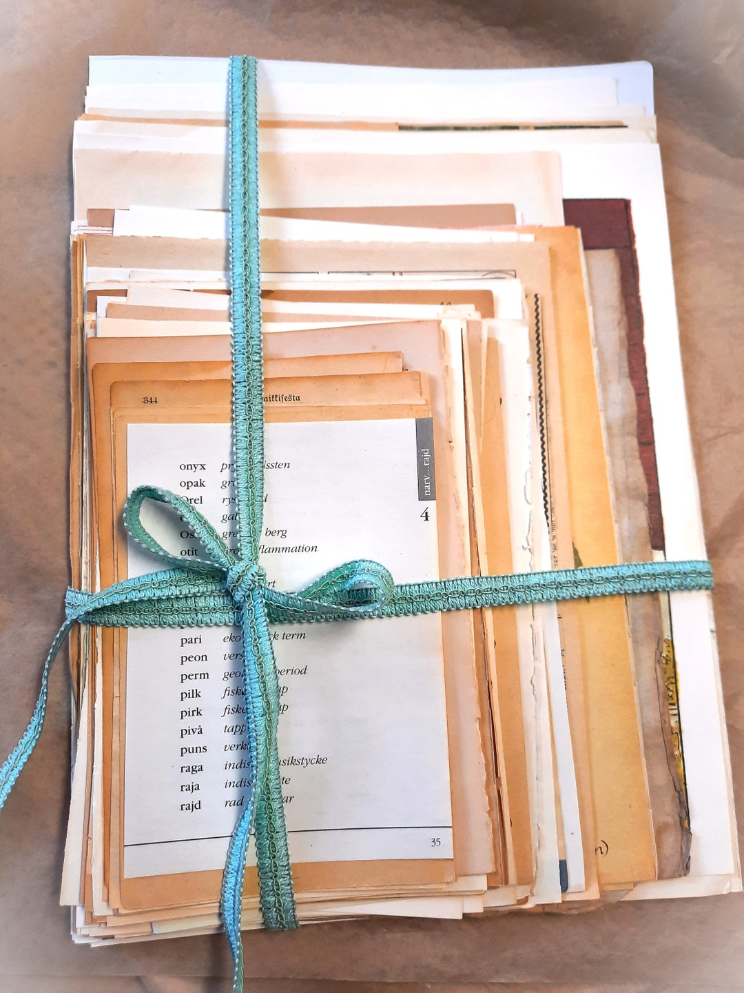 70 Authentic Vintage and Antique Papers From Books and Magazines ...