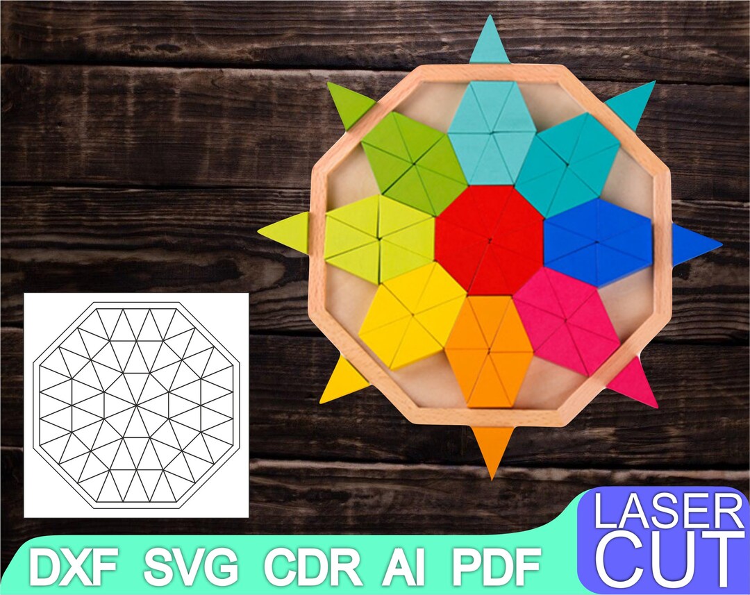 Wooden Tetris Game Vector for CNC Svg Vector File, Vector Cut File ...