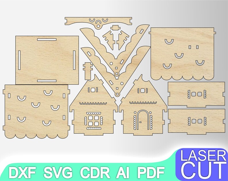 Laser Cut Files SVG DXF CDR Vector Plans Laser File Cnc | Etsy Canada