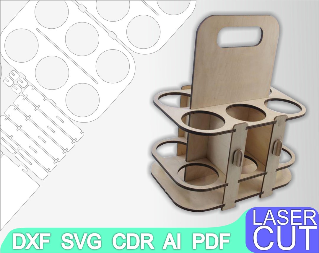 Wooden 6 Pack Beer, Pack Beer Svg, Laser Cut, CNC Cutting, CNC Router ...