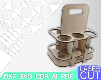 Wooden 4 Pack Beer, Pack Beer Svg, Laser Cut, CNC Cutting, CNC Router ...