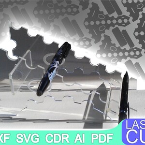 Pen Holder Pen Stand, Pen Stand Svg, Stand Laser Cut, Pen Stand Laser ...