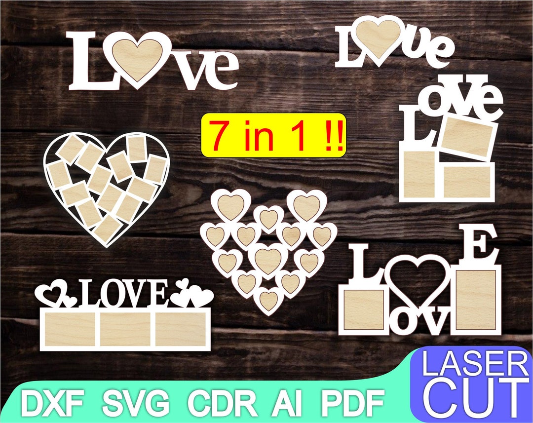 Photo Frames 17 Files, Laser Cut, CNC Cutting, CNC Router, Digital ...
