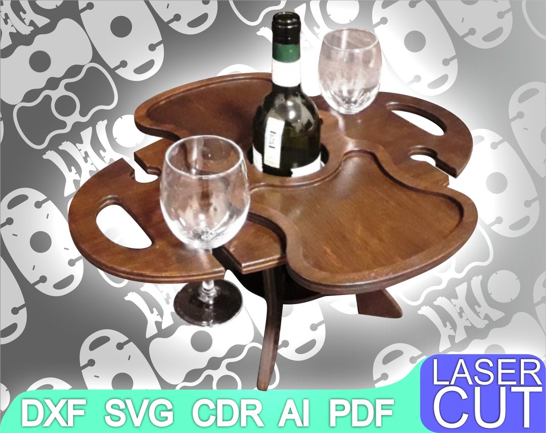 Wine Butler Laser Cut File, Wine Butler Cut File CNC Router, Digital ...