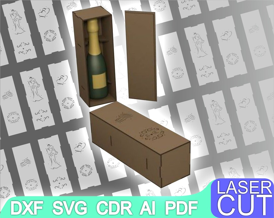 Laser Cut Box. Laser Cut Files SVG DXF CDR Vector Plans - Etsy