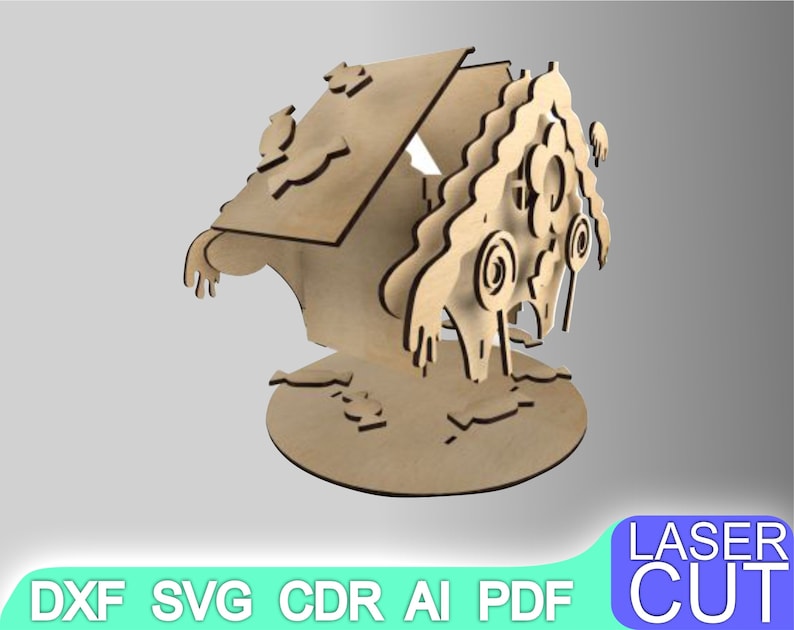 Tea House. Cnc Files DXF CDR SVG Dxf Files for Cnc Laser | Etsy