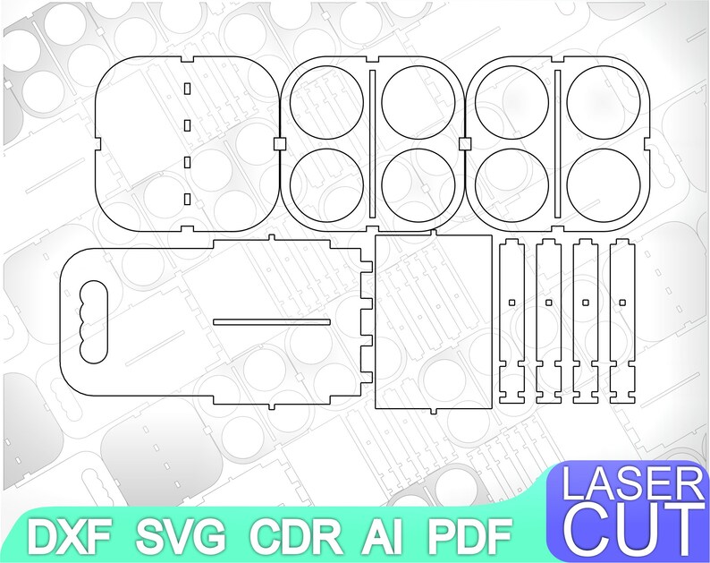 Wooden 4 Pack Beer Pack Beer Svg Laser Cut CNC Cutting CNC | Etsy