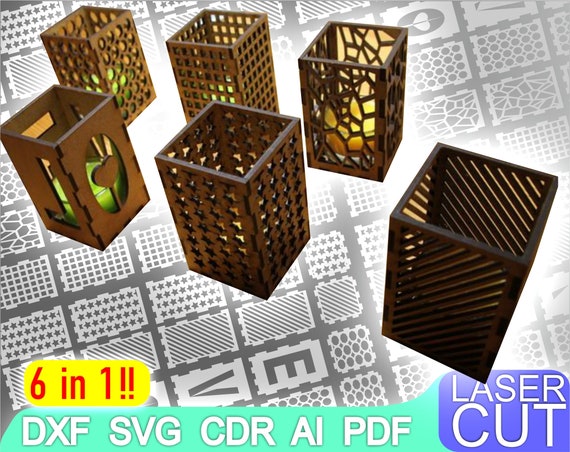 6 Candlestick File for Laser Cut Laser Cut CNC Cutting CNC | Etsy