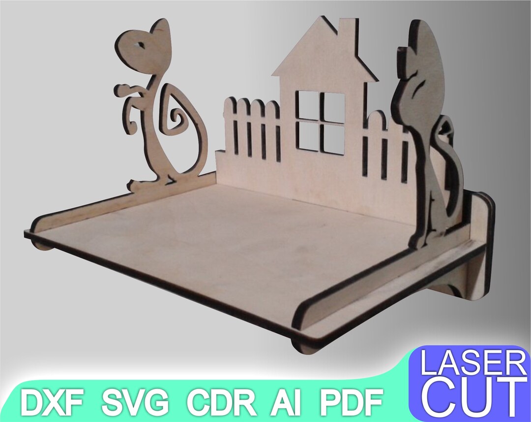 Shelves Laser Cut Files SVG DXF, CDR Vector Plans, Laser File, Cnc ...