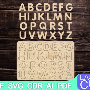Wood Alphabet Puzzle for Kids English Alphabet Kids Puzzle Abc Puzzle ...