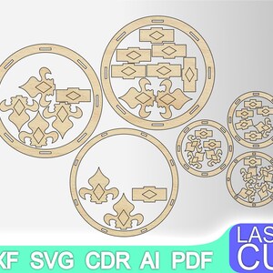 Crown. Laser Cut Files SVG, DXF, CDR Vector Plans, Laser File, Cnc ...