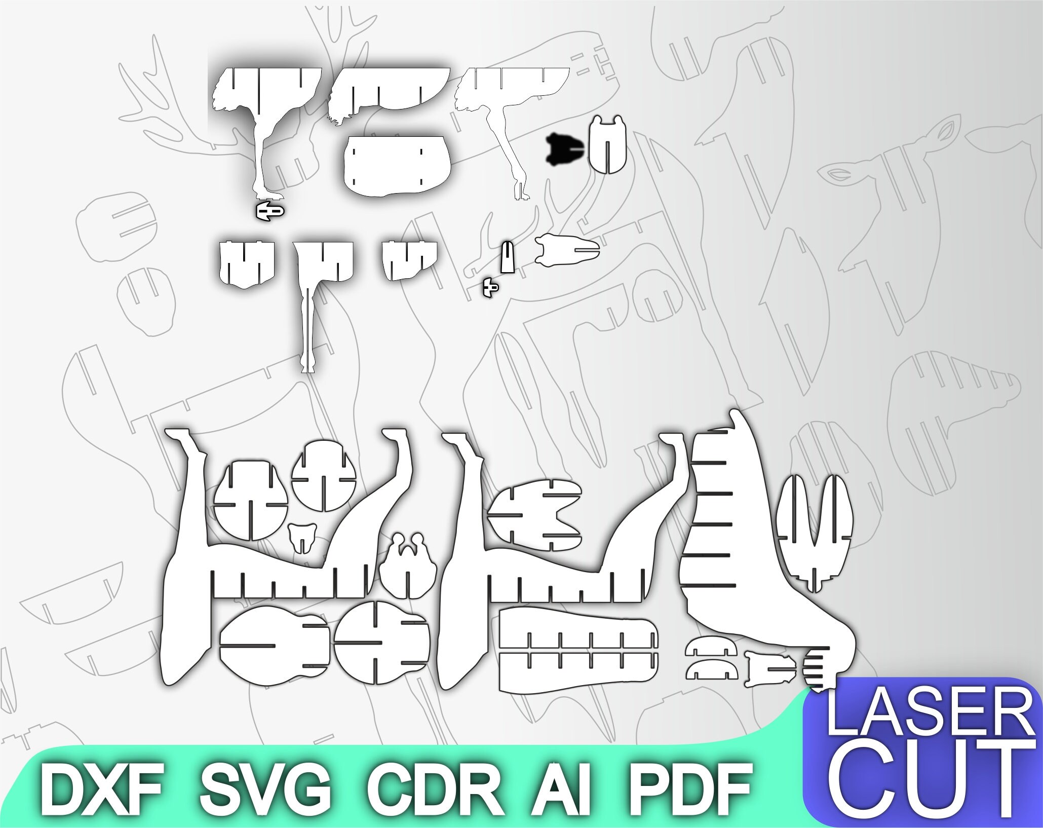 12 Shelf Dxf Plan Laser Cutting File Home Decor Interior - Etsy