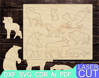 Cat 3D Puzzle. Laser Cut Files SVG DXF CDR Vector Plans - Etsy