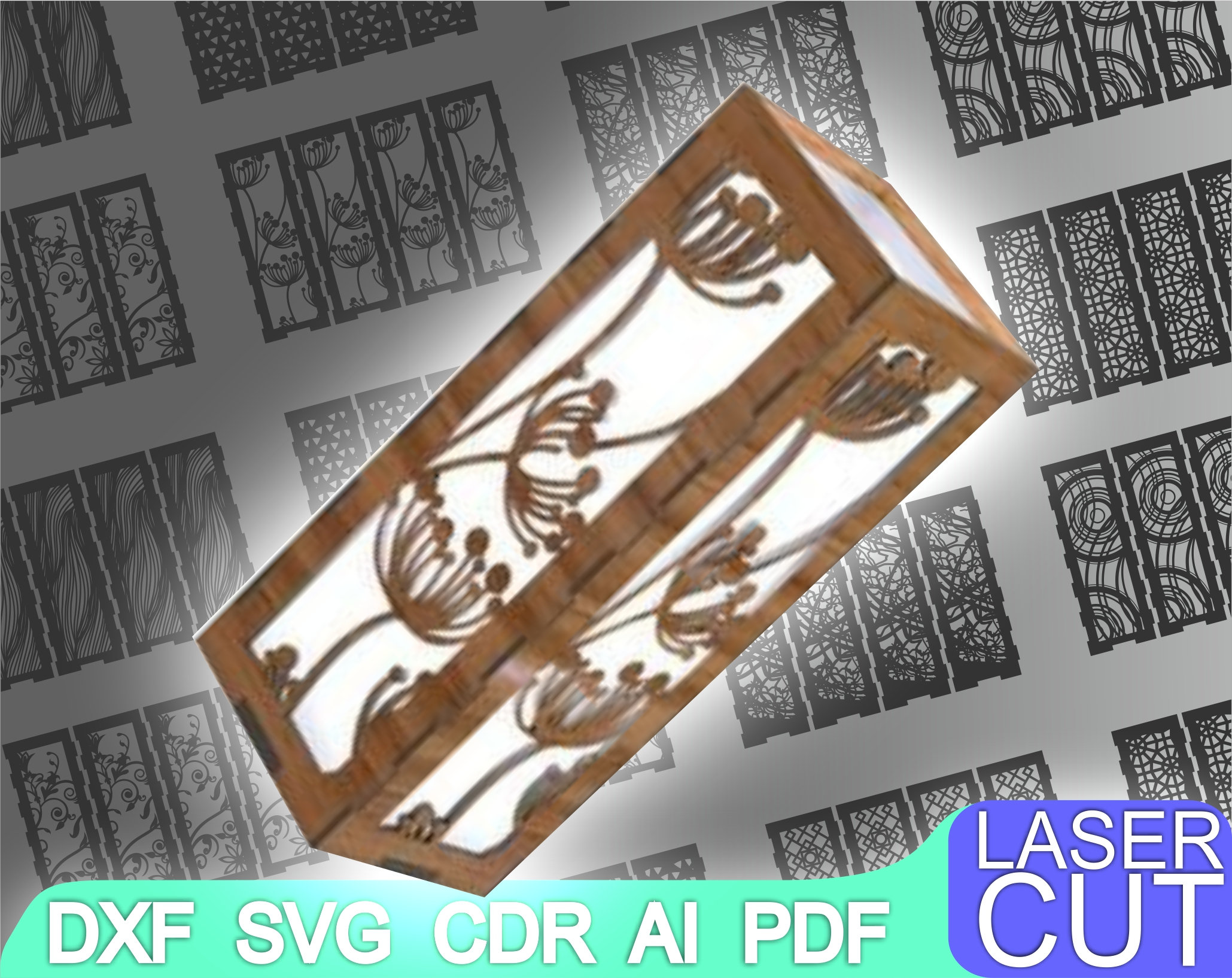 Lamp file for laser cut Laser Cut CNC Cutting CNC Router | Etsy