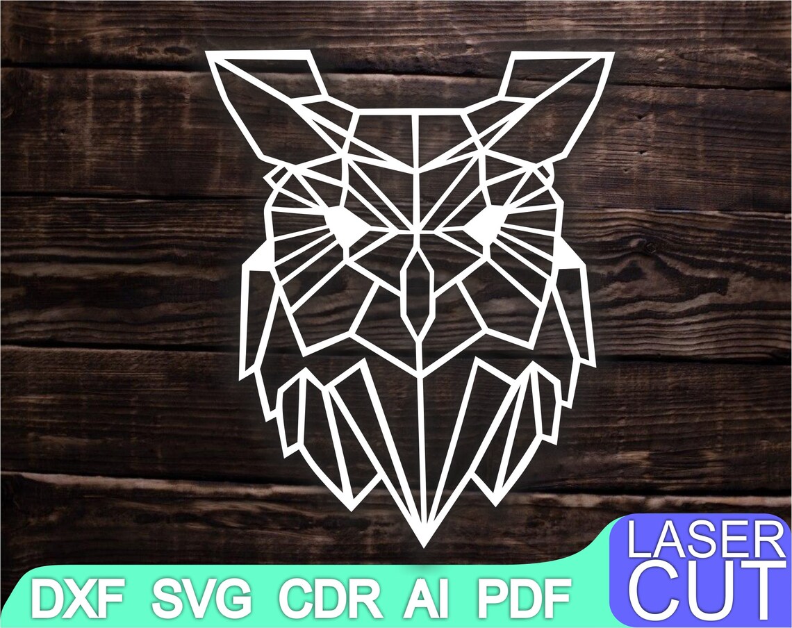 Owl Art. Laser Cut Files SVG DXF CDR Vector Plans Laser - Etsy