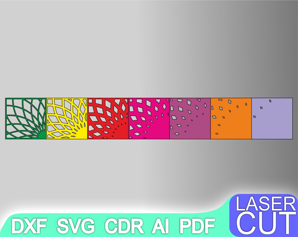 3D Panel Mandala. Laser Cut Files SVG DXF CDR Vector Plans - Etsy