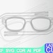 4 Glasses SVG. Vector Dxf, Cdr,svg for CNC, Vector File, Digital Vector ...