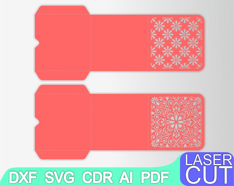 9 Laser Cut Pocket Wedding Invitation Envelope Grid Lace SVG - Etsy
