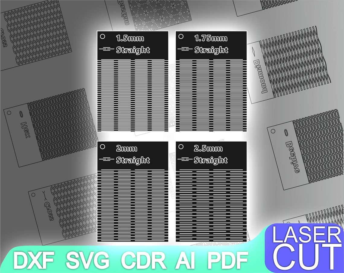 10 Flexible Cut Laser Cut Files SVG, DXF, CDR Vector Plans, Laser File ...
