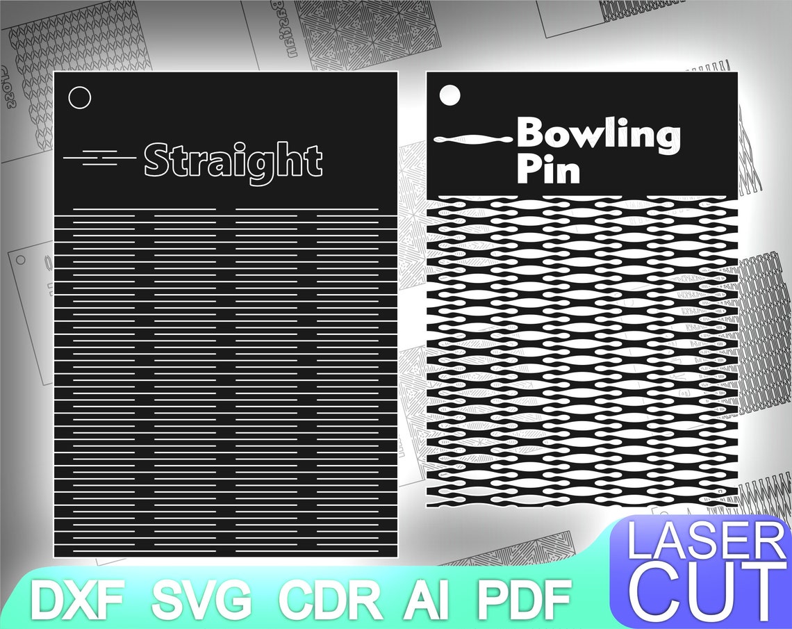 10 Flexible cut Laser cut files SVG DXF CDR vector plans | Etsy
