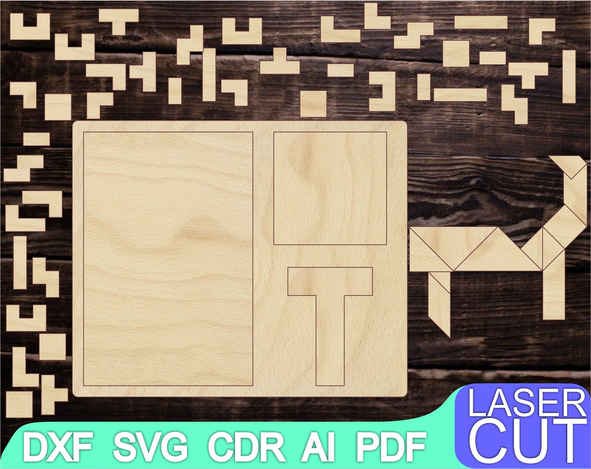 Wooden Tetris Game Vector for CNC Svg Vector File Vector Cut - Etsy