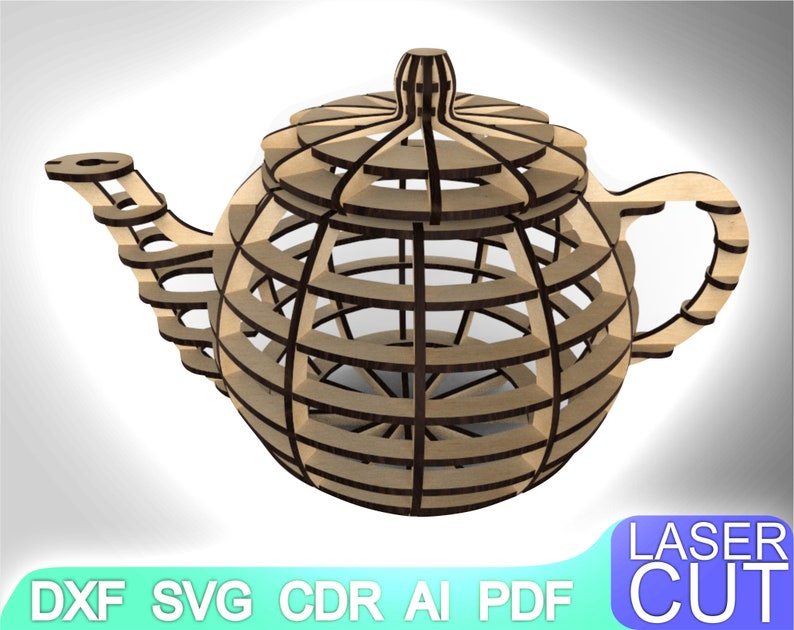 Tea house. cnc files DXF CDR SVG dxf files for cnc laser | Etsy