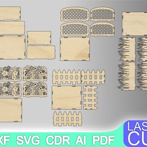 Plant Farm. Laser Cut Files SVG DXF CDR Vector Plans, Files Instant ...