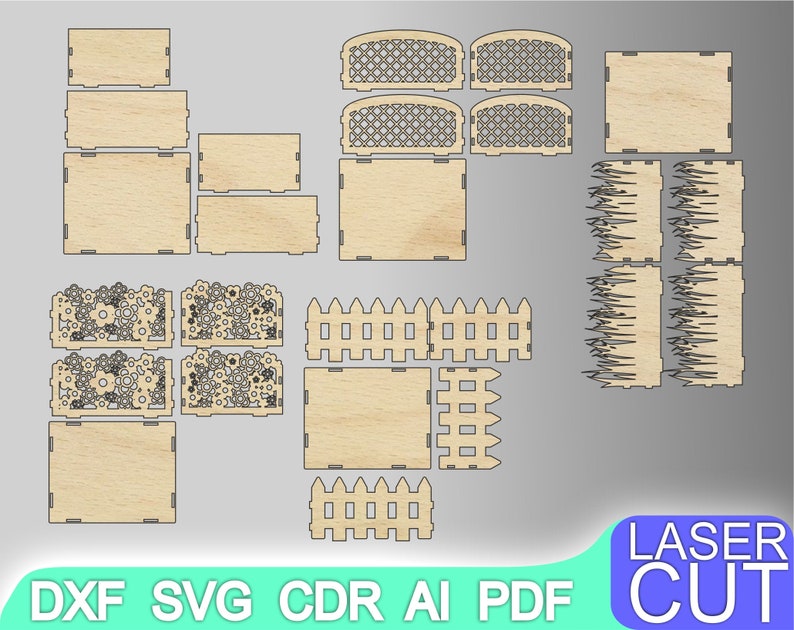 Plant Farm. Laser Cut Files SVG DXF CDR Vector Plans Files - Etsy