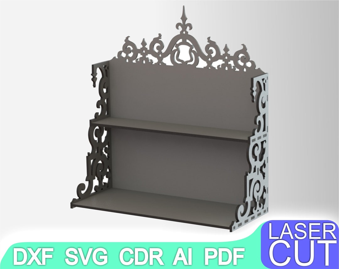 Shelves Laser Cut Files SVG DXF, CDR Vector Plans, Laser File, Cnc ...