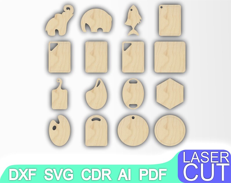 32 Сhopping Board Laser Cut File CNC Router Digital Vector - Etsy