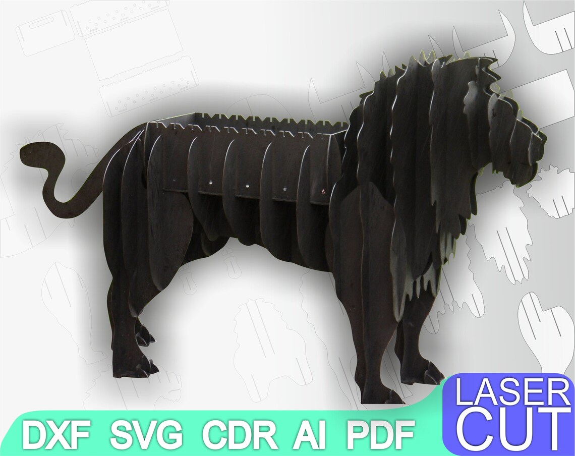 6 in 1 BBQ Cnc Animal Templates Flower Stand Cnc Laser and - Etsy